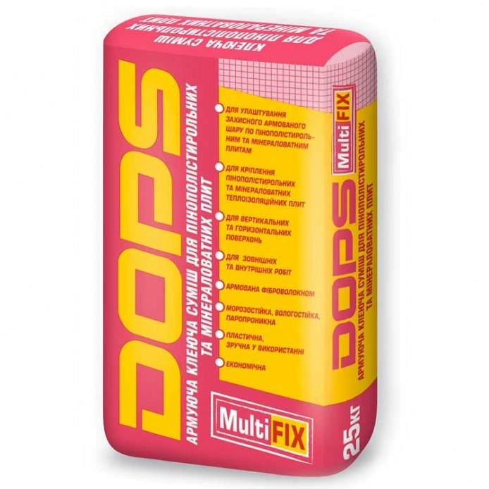 Клей для теплоизоляции армирующий DOPS MultiFix 25 кг купити в Budstore ...